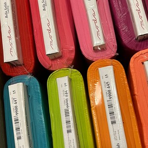 New for 2024 - Moda Bella Solid Brights Collection in Passion Fruit 9900 440 - Fabric Sold by ...