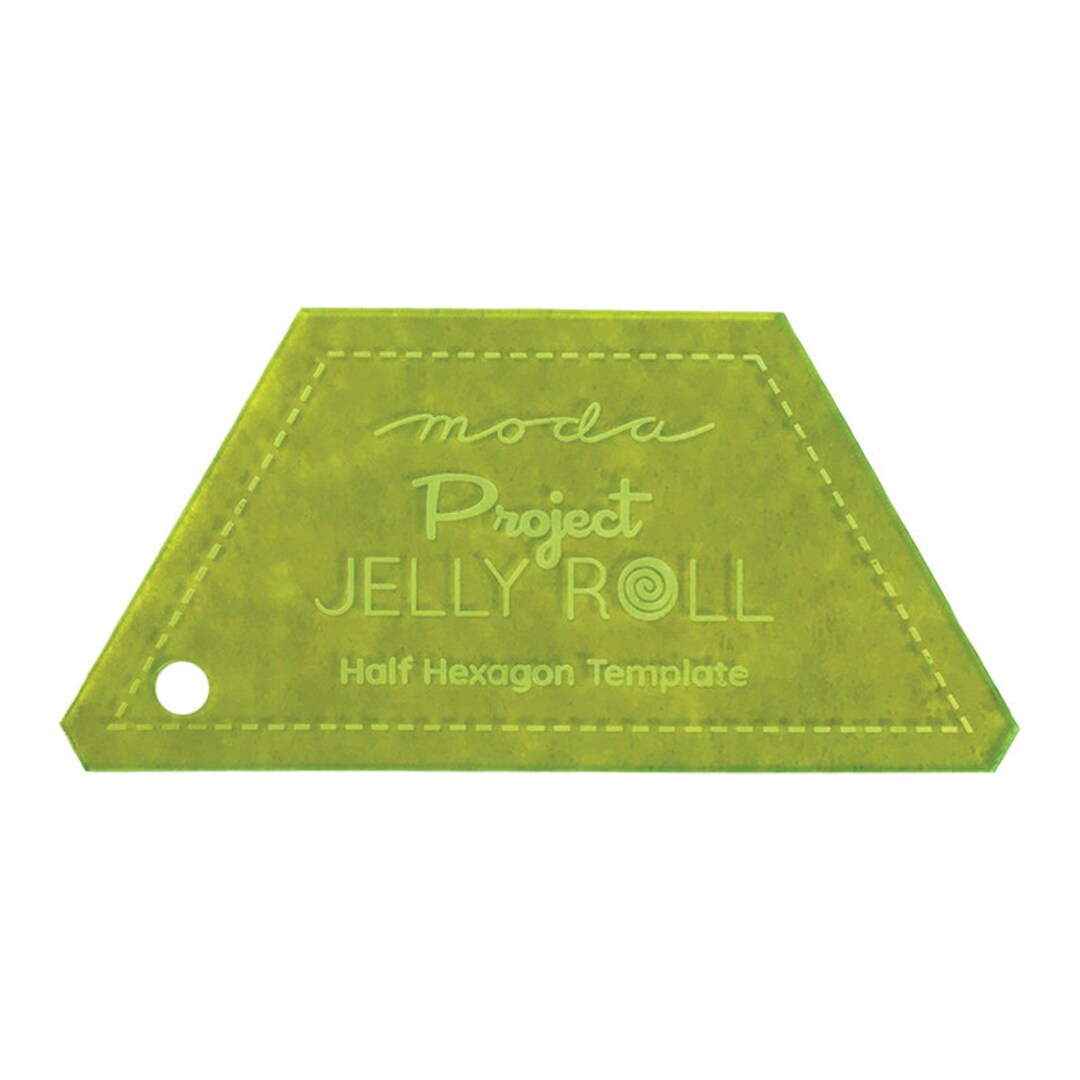 Jelly Roll Half Hexagon Ruler / Half Hexie Template From Moda Fabrics ...