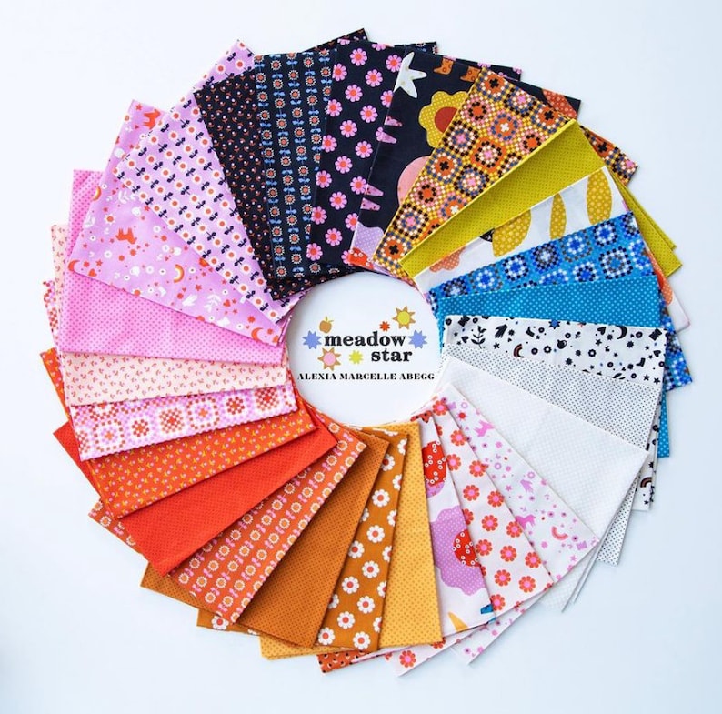 Meadow Star Puff Dots in Natural by Alexia Marcelle Abegg for Ruby Star ...