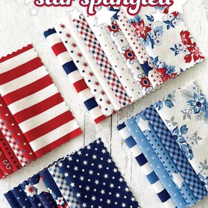 Shop Cut Star Spangled by April Rosenthal for Moda Fabrics Fat Quarter ...