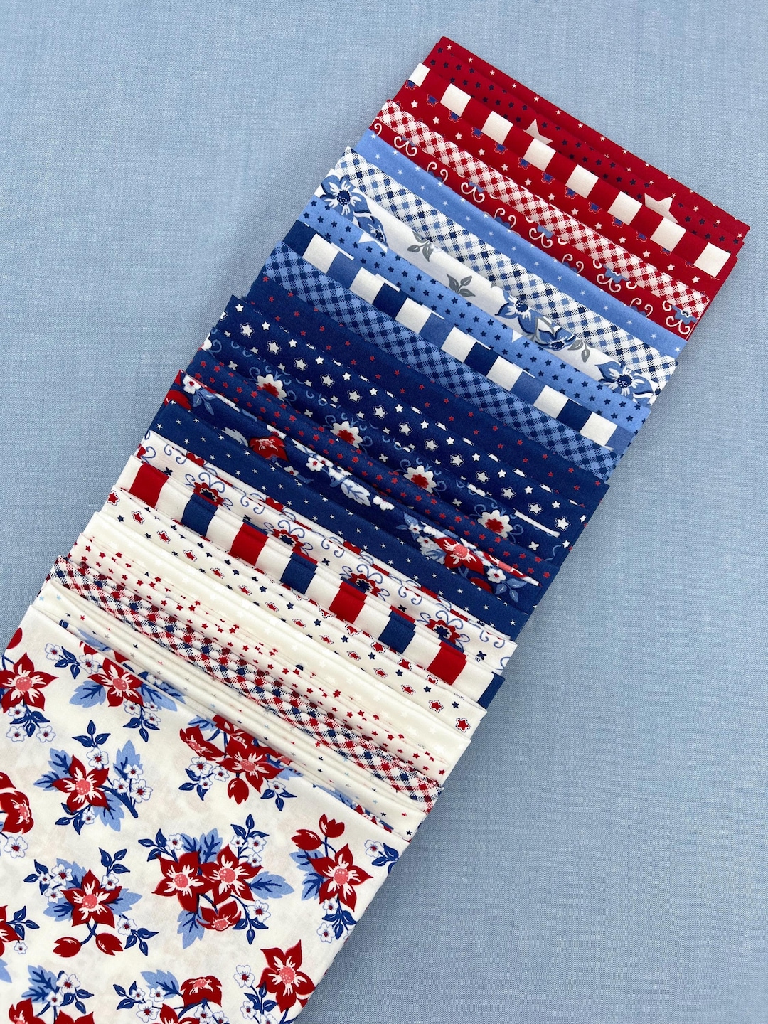 Shop Cut Star Spangled by April Rosenthal for Moda Fabrics Fat Quarter ...