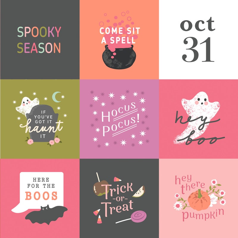 Halloween Quilt Panels - Etsy
