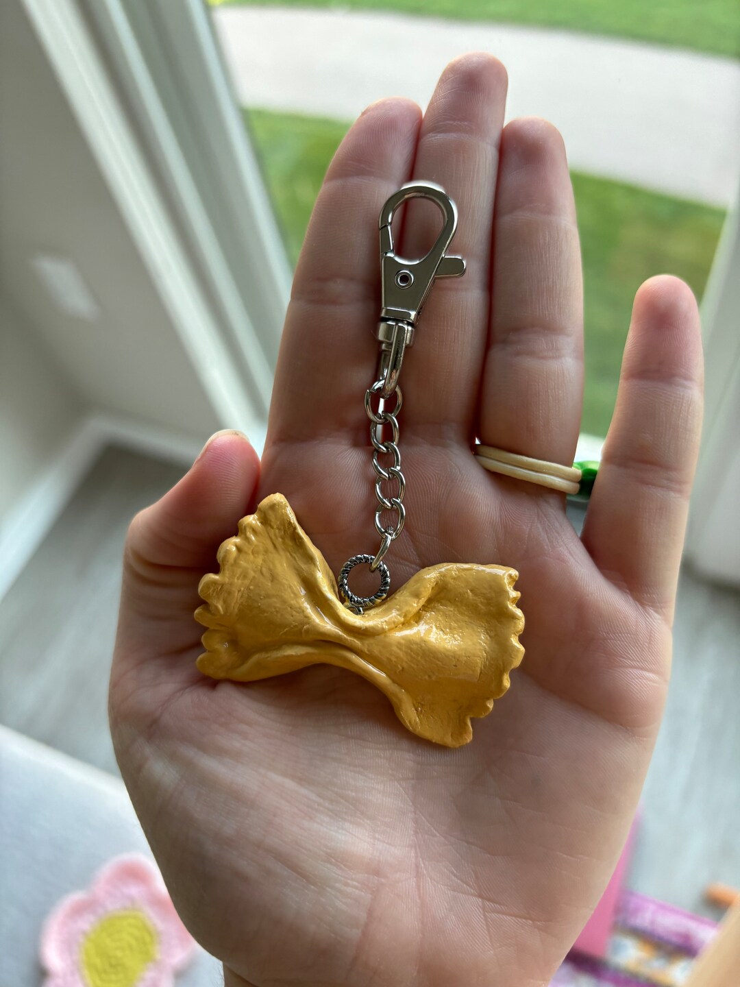 Bow Tie Pasta Keychain - Etsy