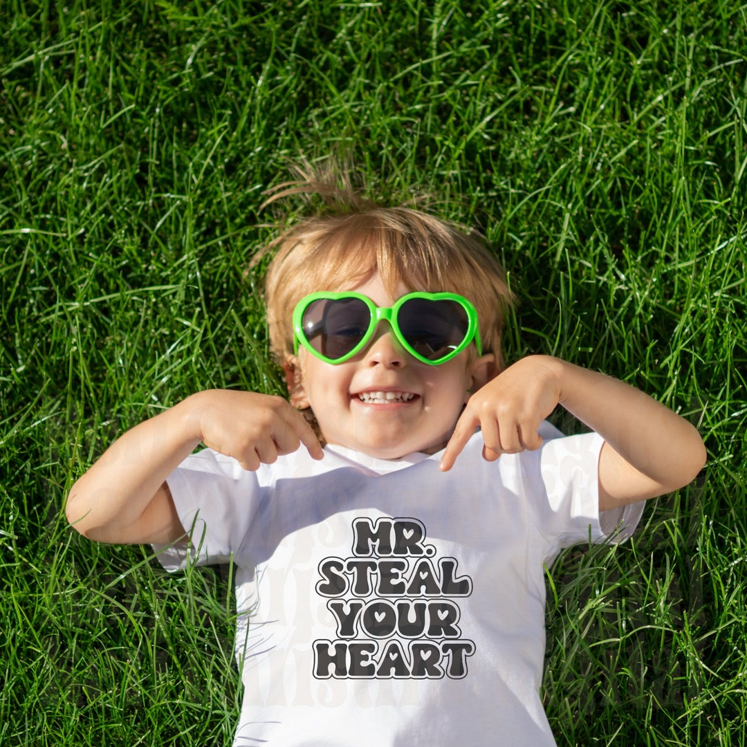 Mr Steal Your Heart Valentines Day SVG PNG Heart Stealer Design for ...