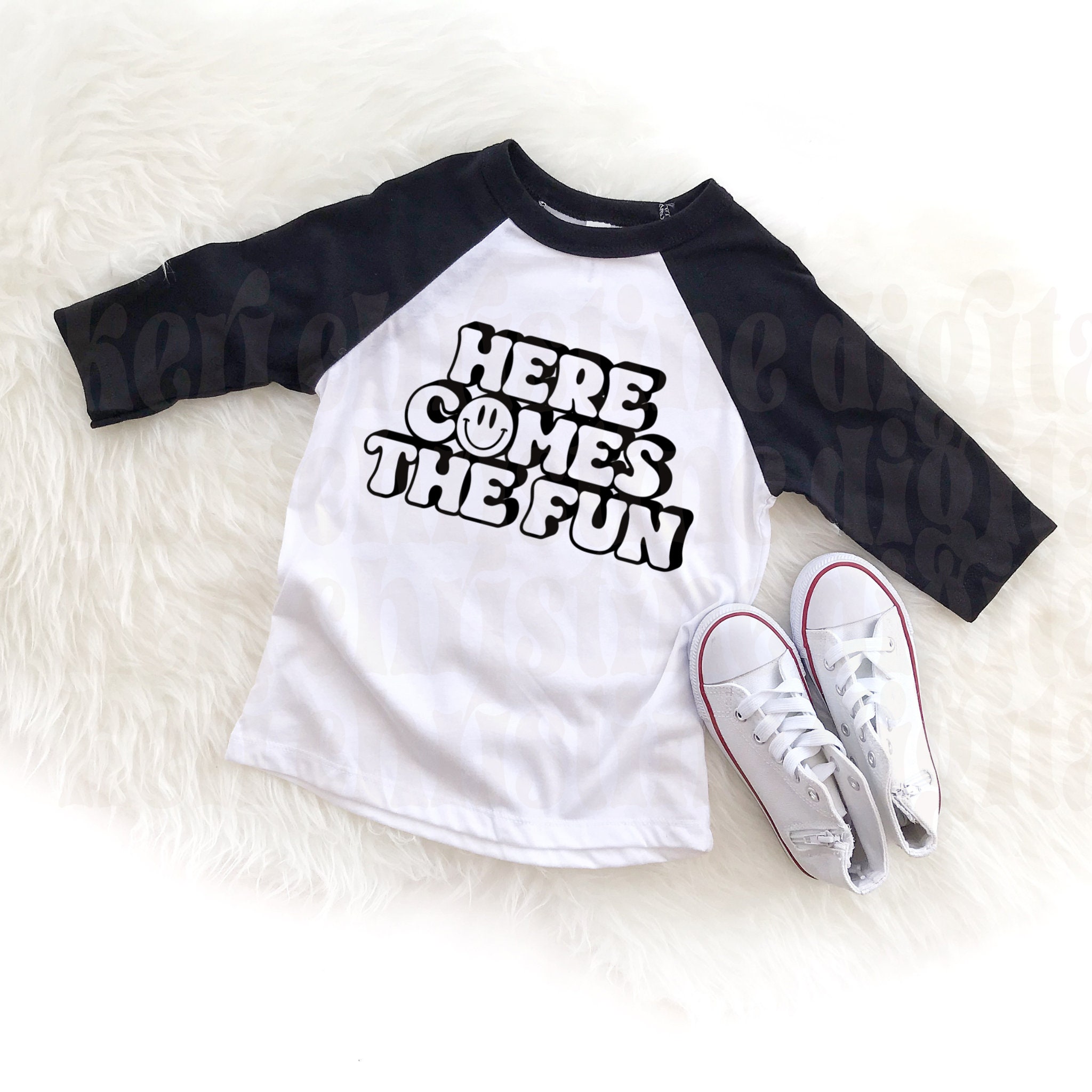 Here Comes the Fun Smiley Face SVG PNG | Baby Announcement Ideas | Here ...