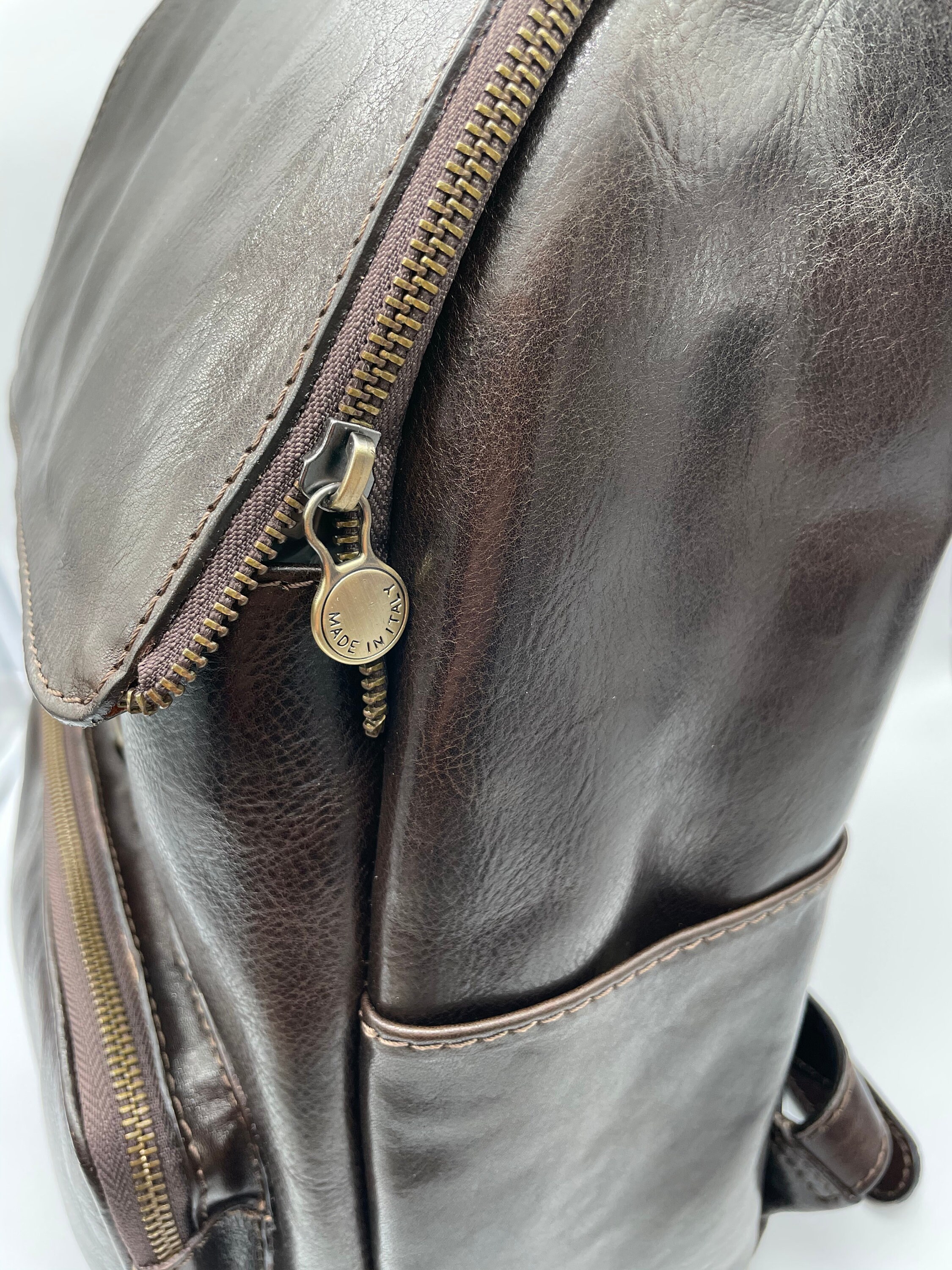 ITALIAN Leather Backpack HANDMADE in Italy vera Pelle - Etsy New Zealand