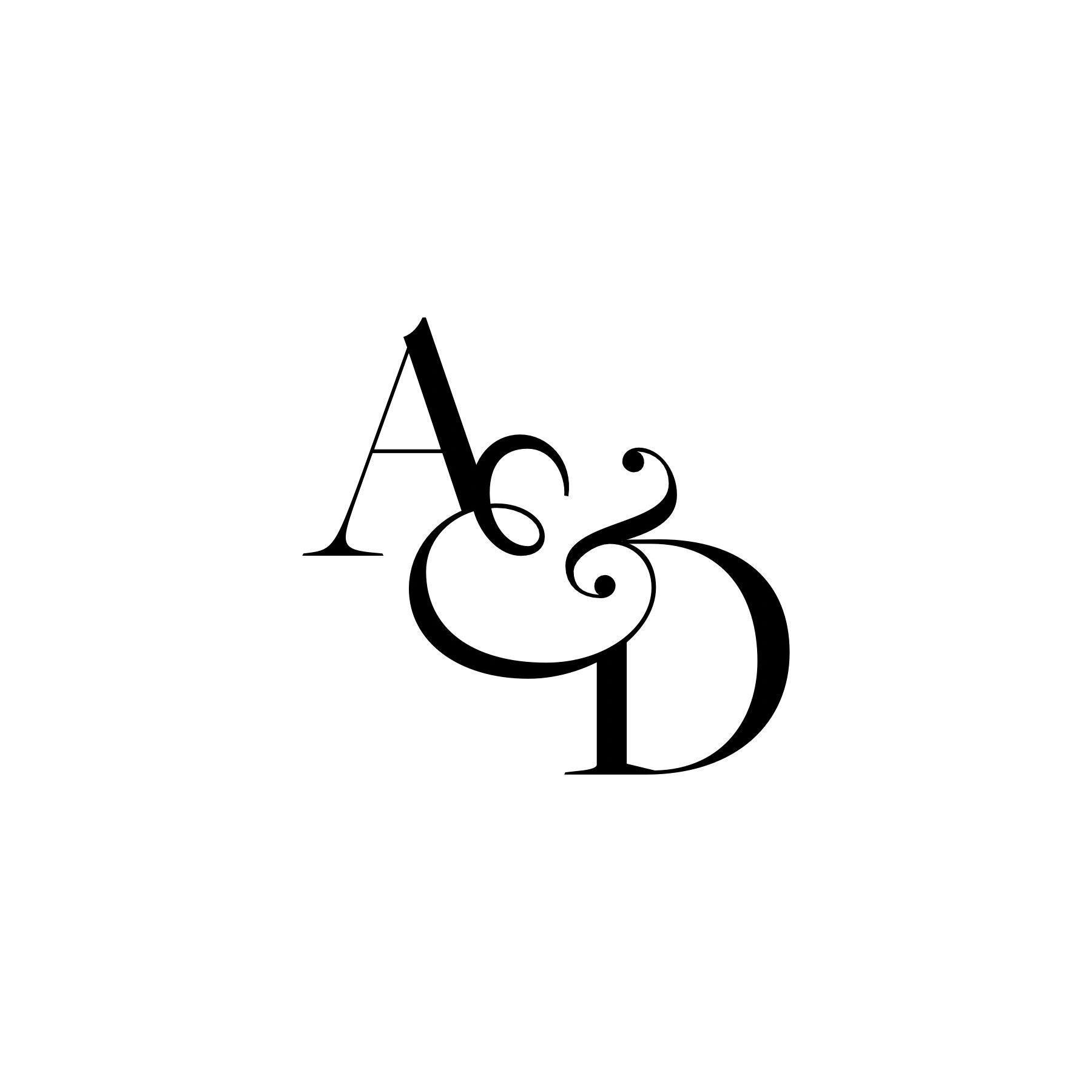 Custom Wedding/couples Monogram for Invitations, Signage, Party Favors ...