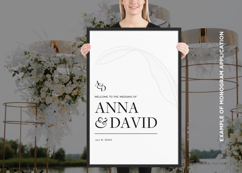 Custom Wedding/couples Monogram for Invitations, Signage, Party Favors ...
