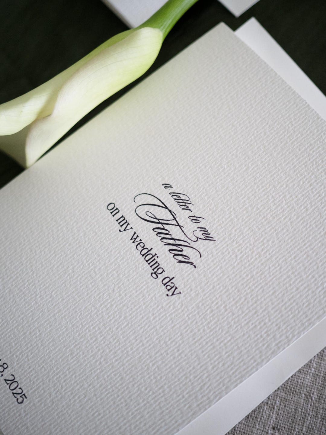Custom A Letter to My Mother/father/parents/bride/groom on My Wedding ...
