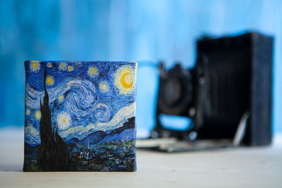 Vincent Willem Van Gogh Starry Night Small Canvas Prints, Print on Tiny ...