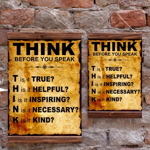 Classroom Poster Think Educational Poster School Poster Home School ...