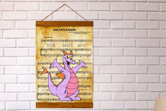 Figment One Little Spark Sheet Music Art Print Wood Framed - Etsy