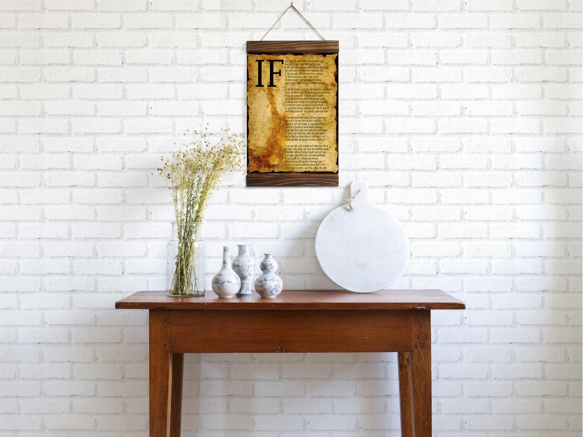 IF Poem Art Print IF Poem by Rudyard Kipling If Poem Wall Art | Etsy