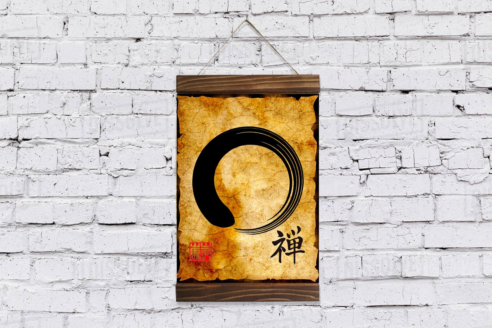 Zen Poster Zen Decor Enso Poster Wabi Sabi Meditation Poster | Etsy