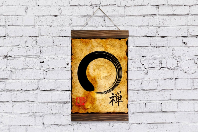 Zen Poster Zen Decor Enso Poster Wabi Sabi Meditation Poster Yoga ...