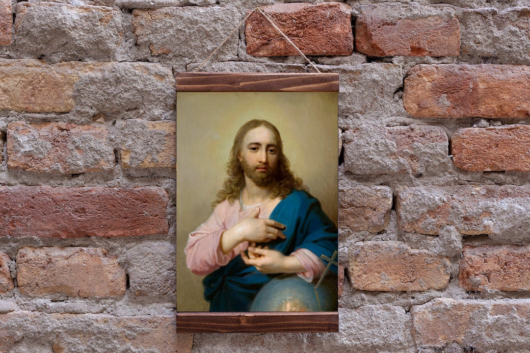 Jesus by Vladimir Borovikovsky, Christian Catholic Religion Wood Framed ...