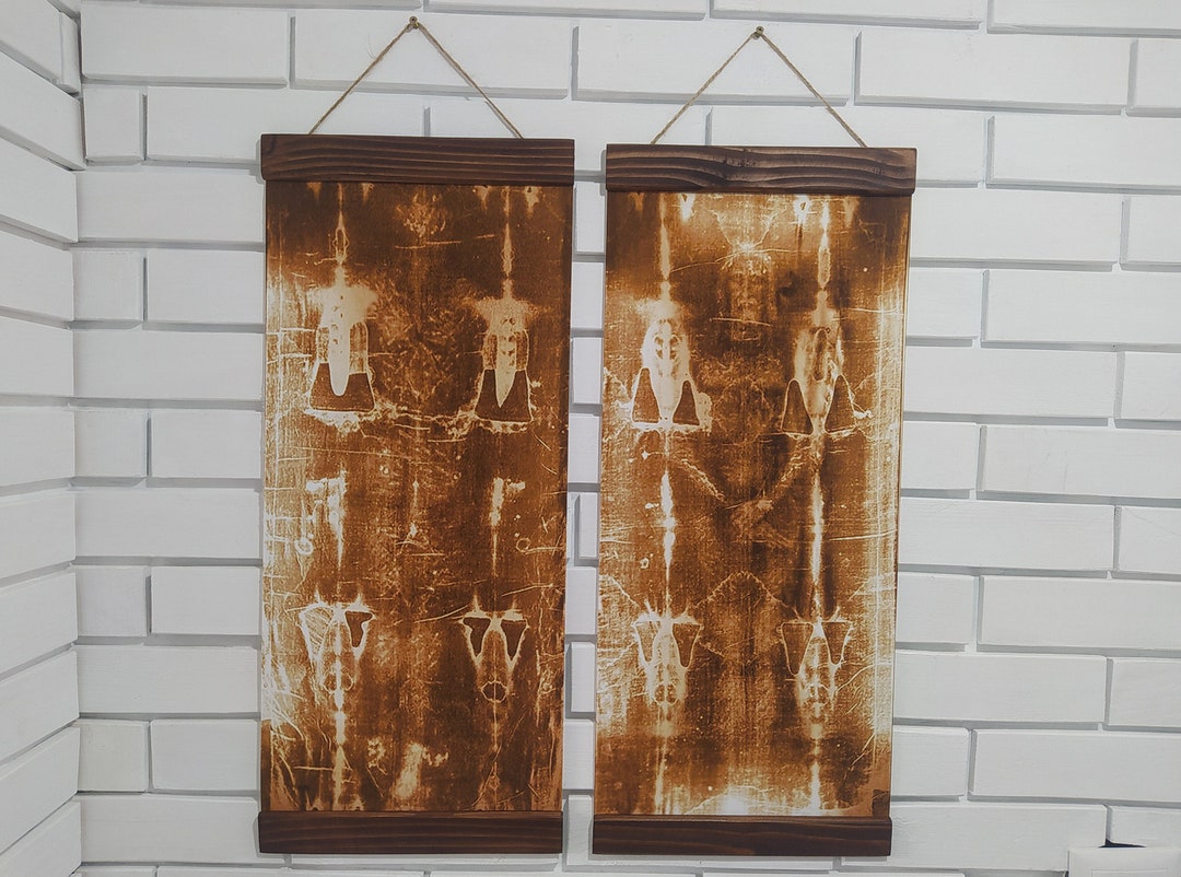 The Shroud of Turin Front and Back Holy Linen of Jesus Christ Son of ...
