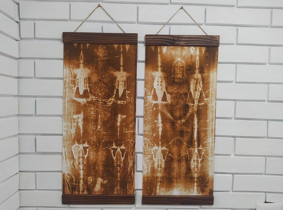 The Shroud of Turin Front and Back Holy Linen of Jesus Christ - Etsy