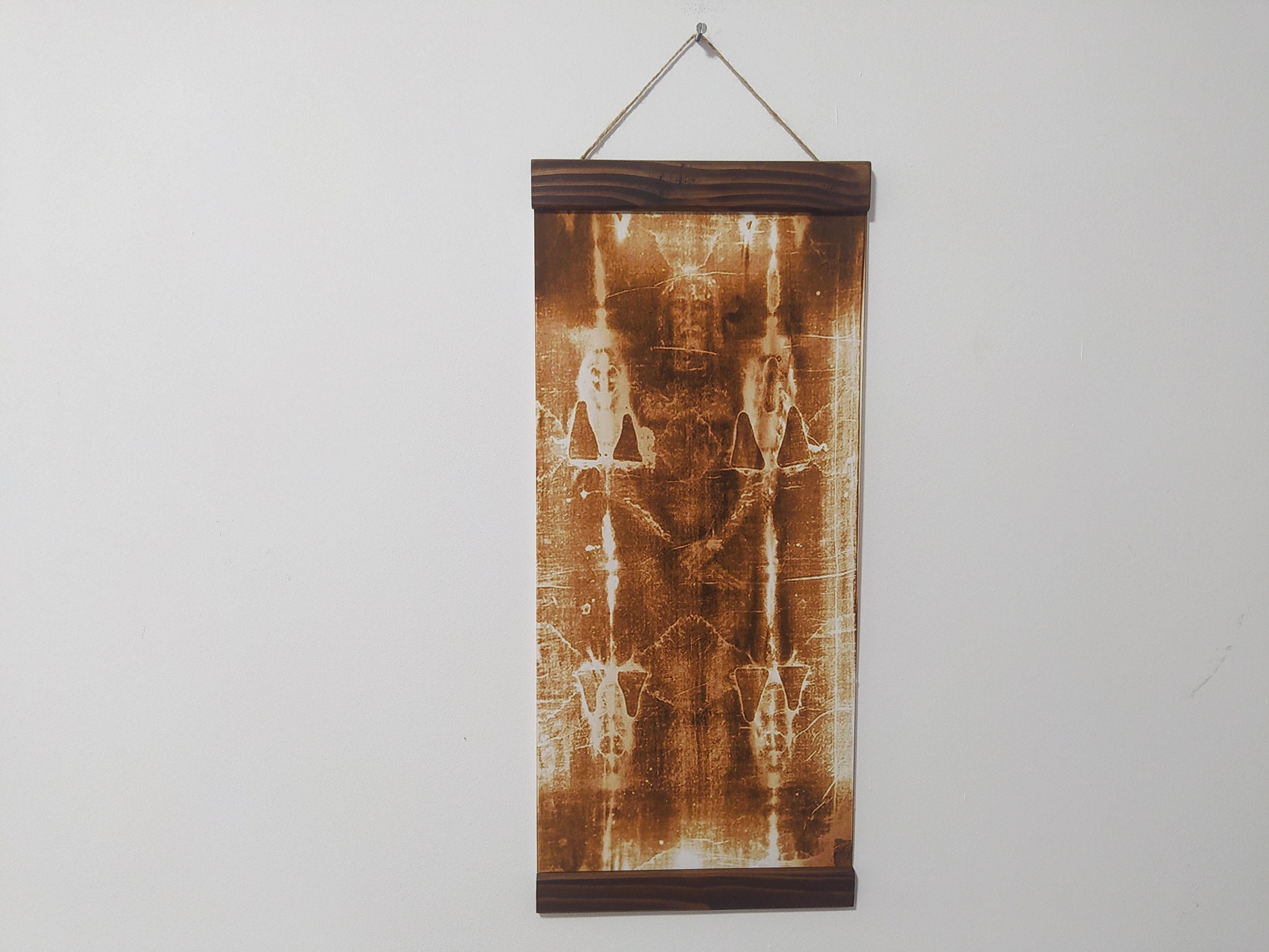 The Shroud of Turin Front and Back Holy Linen of Jesus Christ Son of ...