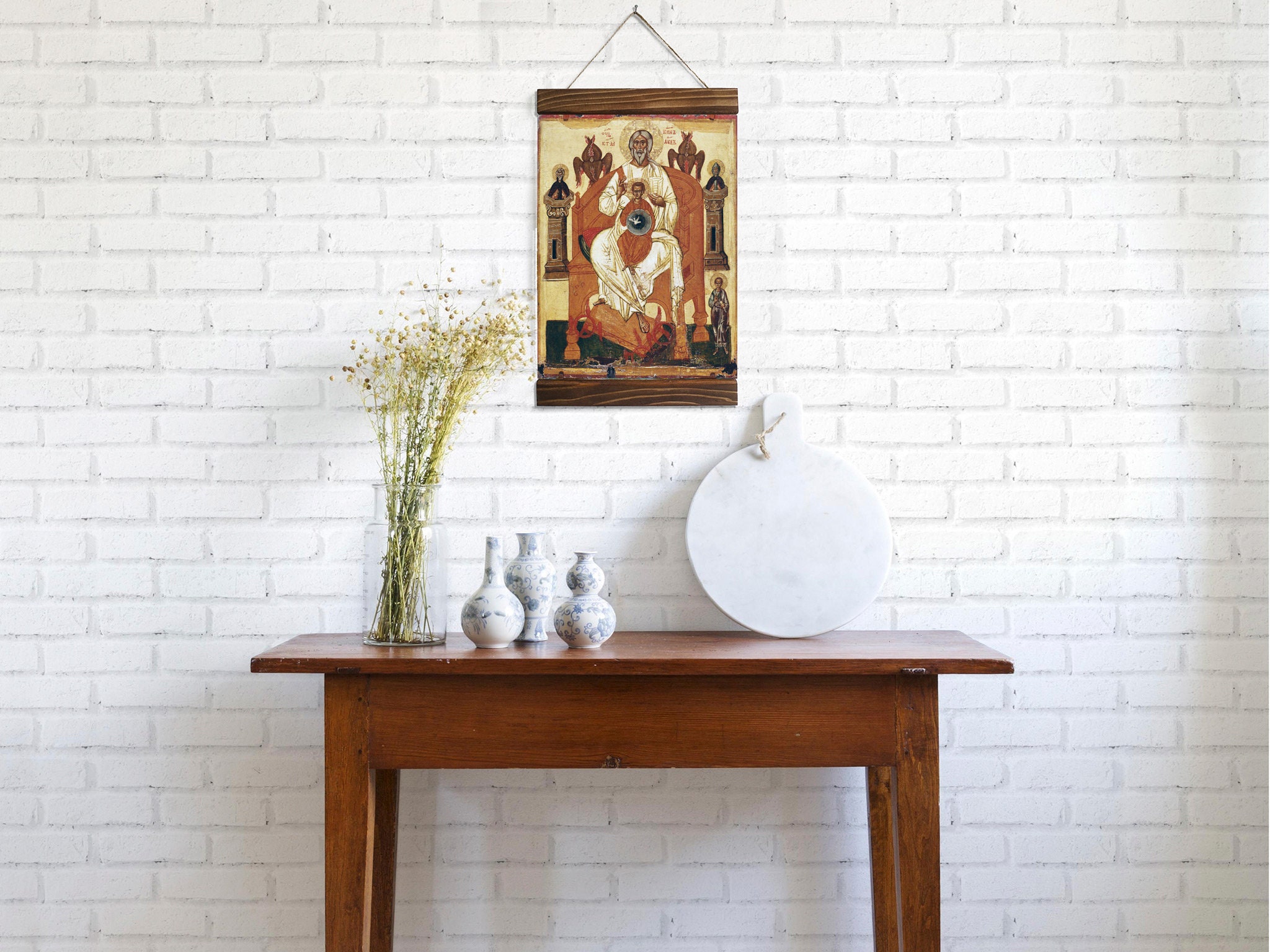 HOLY TRINITY ICON by Rublev Andrei, Greek Orthodox Icon Christian ...