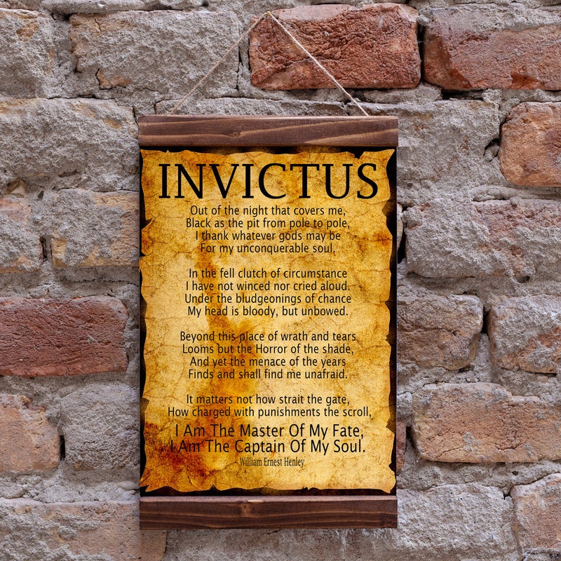 Invictus Poem - Etsy