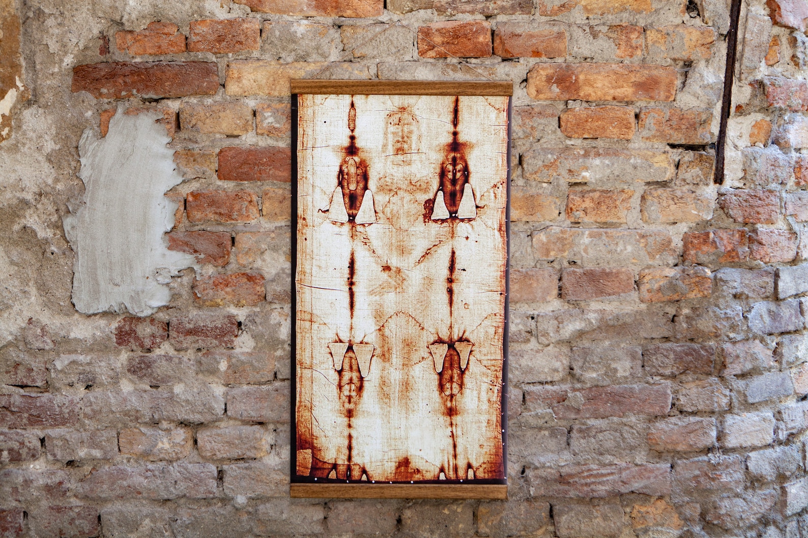 The Shroud of Turin Holy linen of Jesus Christ Son of God Wood | Etsy