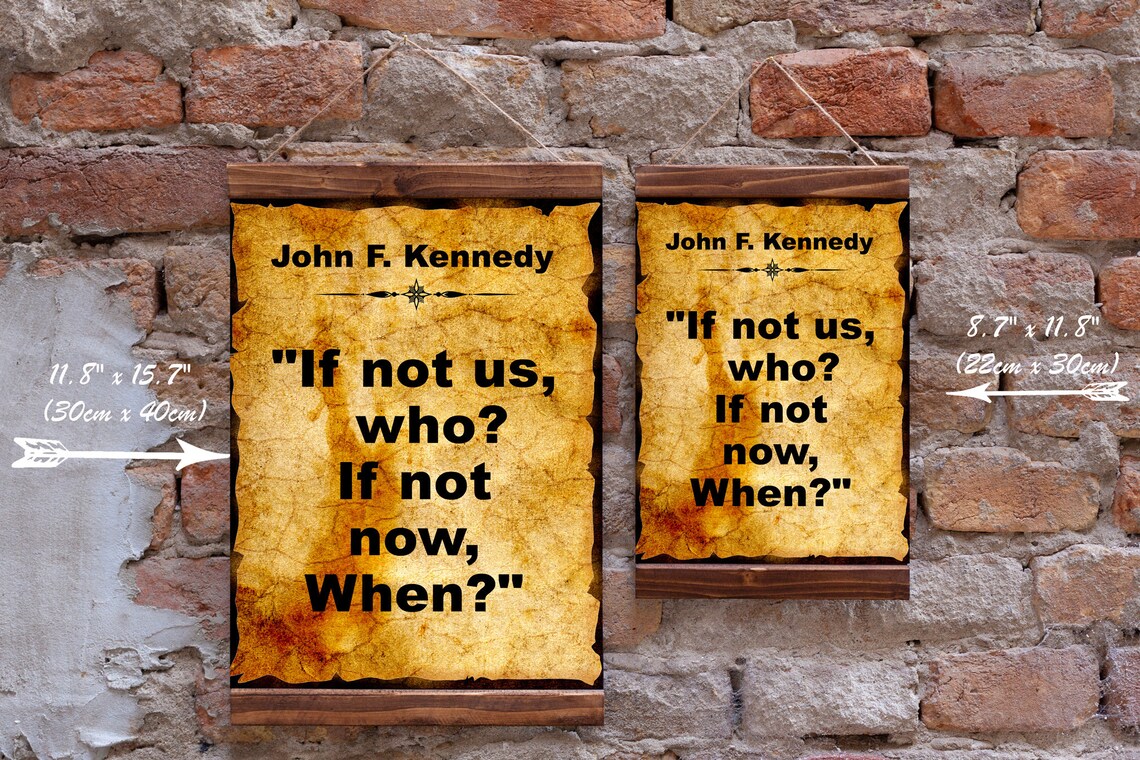 JFK Quote JFK Poster John F Kennedy Presidential Speech Wall | Etsy