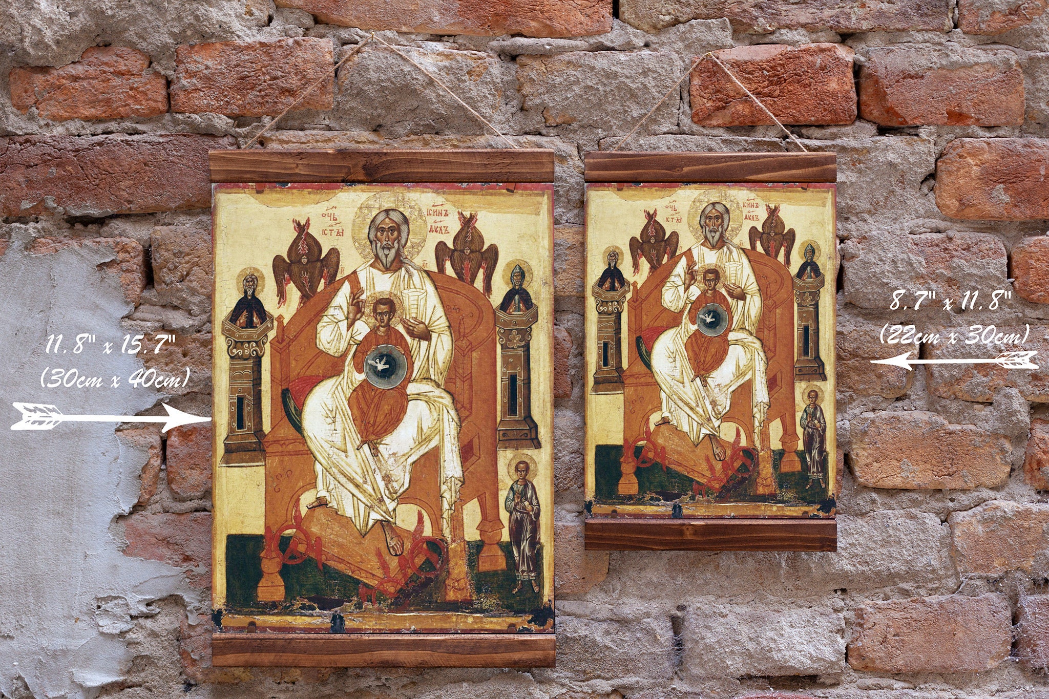 HOLY TRINITY ICON by Rublev Andrei, Greek Orthodox Icon Christian ...