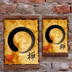 Zen Poster Zen Decor Enso Poster Wabi Sabi Meditation Poster Yoga ...