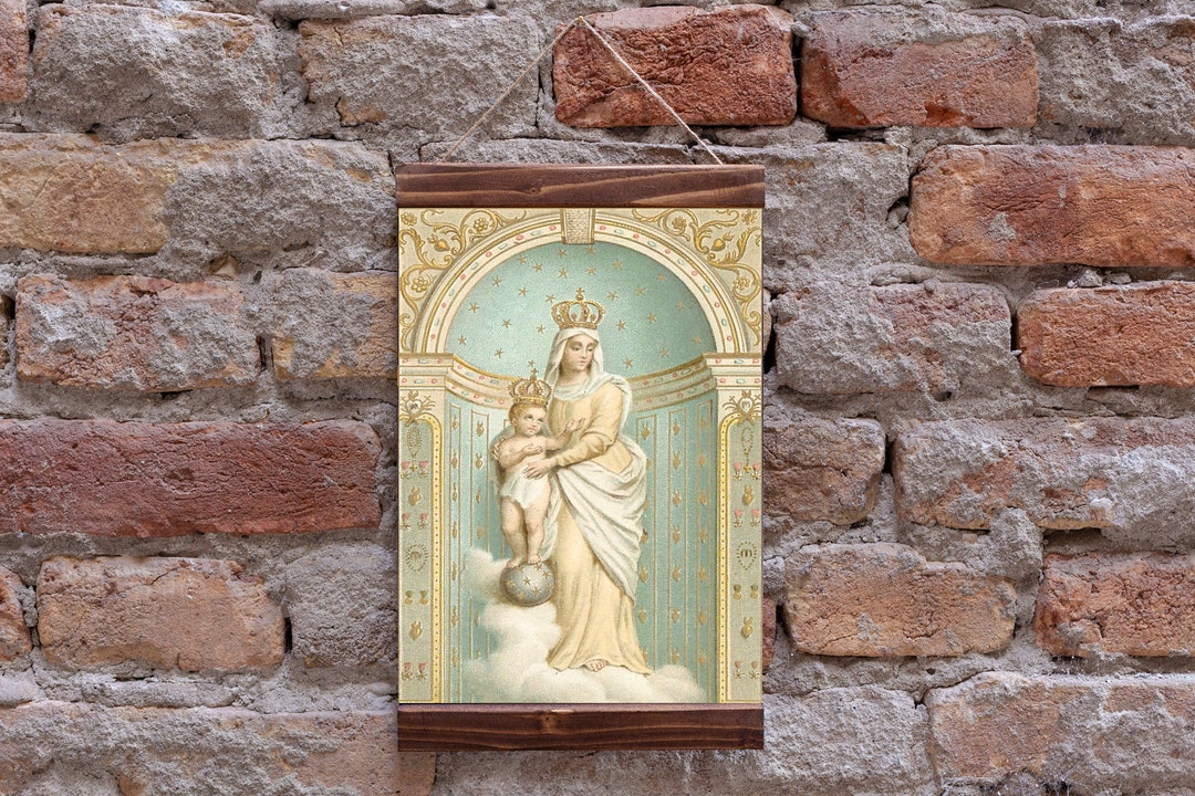 Our Lady of Victory Holy Card Based on a Vintage Holy Card Catholic Art ...