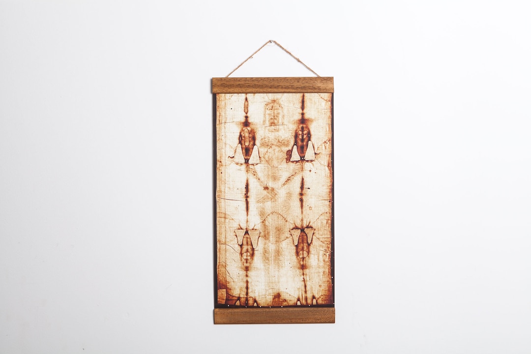 The Shroud of Turin Holy Linen of Jesus Christ Son of God Wood Framed ...