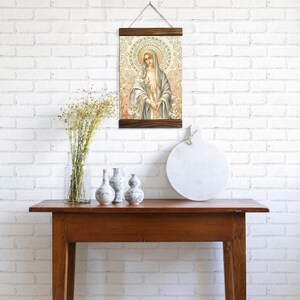 Our Lady of the Lilies Based on a Vintage Holy Card Catholic Art Print ...