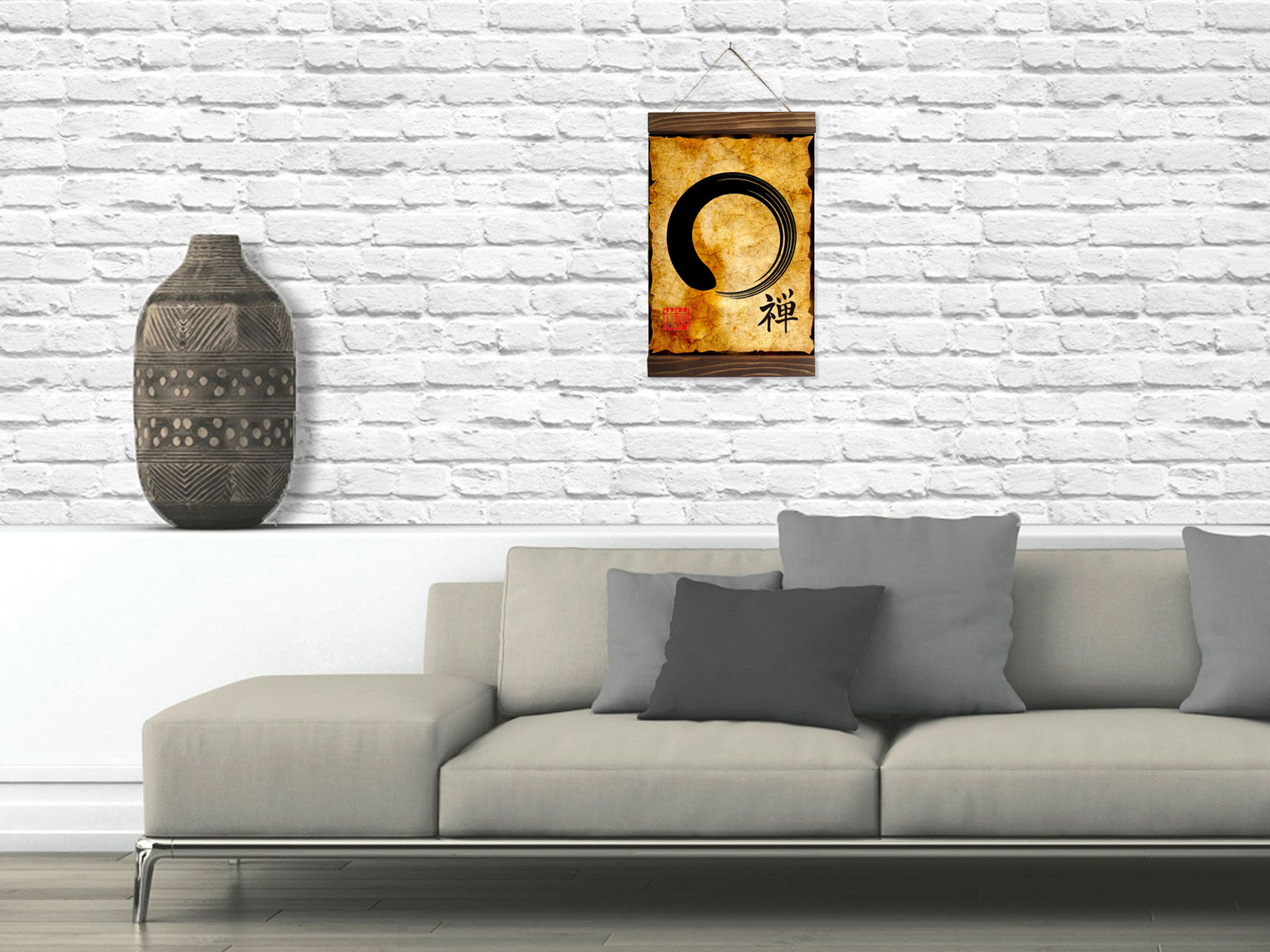 Zen Poster Zen Decor Enso Poster Wabi Sabi Meditation Poster | Etsy