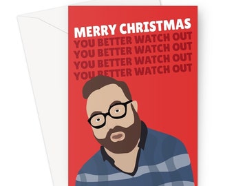 You Better Watch Out Card - Etsy