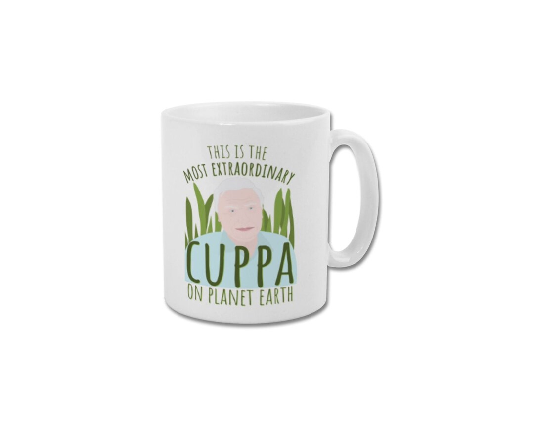 David Attenborough Extraordinary Cuppa Mugs Fan Celebrity Icon TV Mug ...
