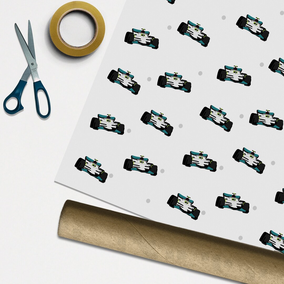 Lewis Hamilton Rolled Tube Wrapping Paper - 1 2 5 METRE ROLL or 1 SHEET ...