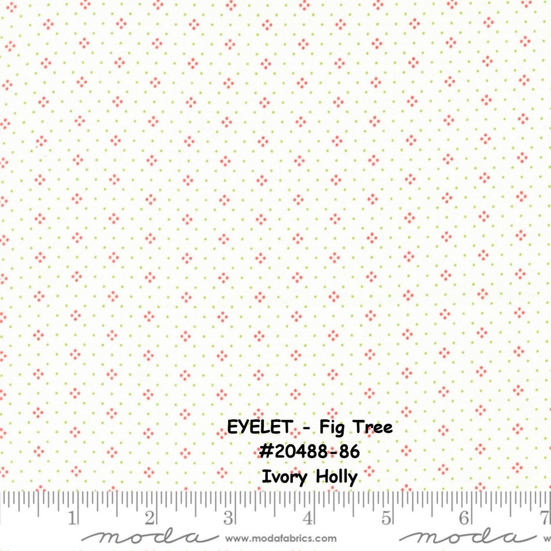 Eyelet- 20488 86 - "ivory Holly" - Fig Tree Co - Moda - Etsy