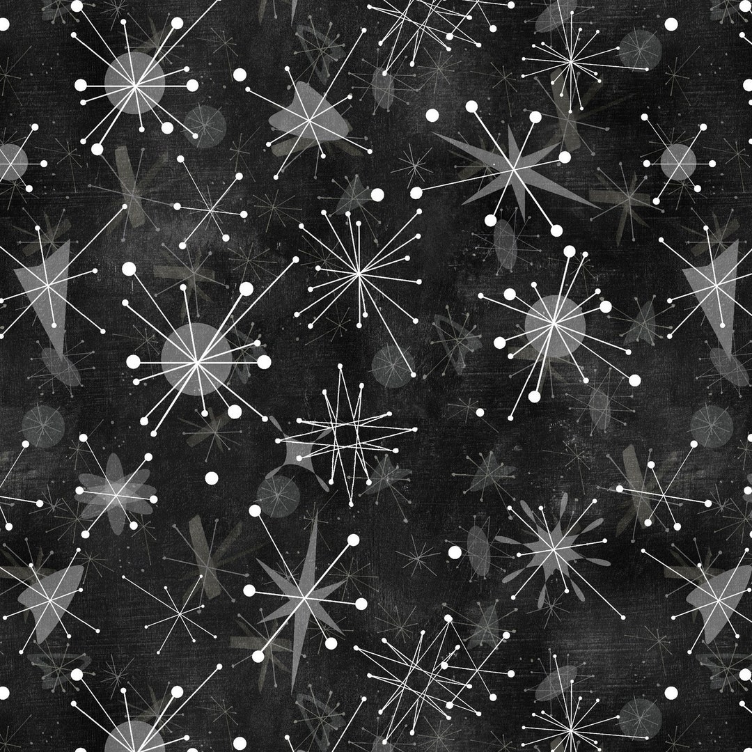 Snow Dog Express - 6353-99 - "black Snowflakes" - by Geoff Allen for ...