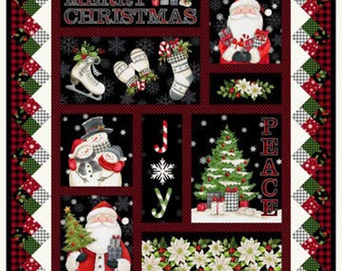 Farmhouse Christmas Fabric Panel - DP23493-99 - Etsy