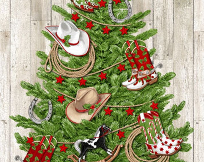 Howdy Christmas Fabric Panel - by Deborah Edwards for Northcott ...