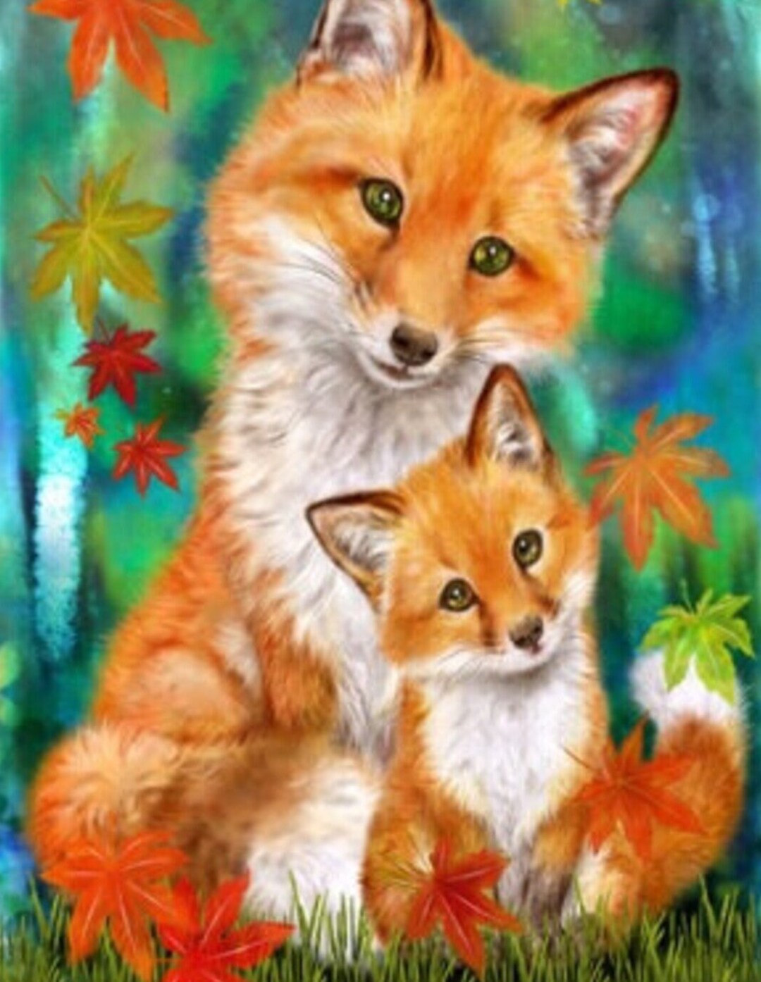 Auburn Fox Cotton Fabric Panel by Kayomi Harai for Studio E - Etsy