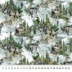 Lone Wolves Queen Quilt Kit - Northcott Fabric - 82" X 90" - Etsy