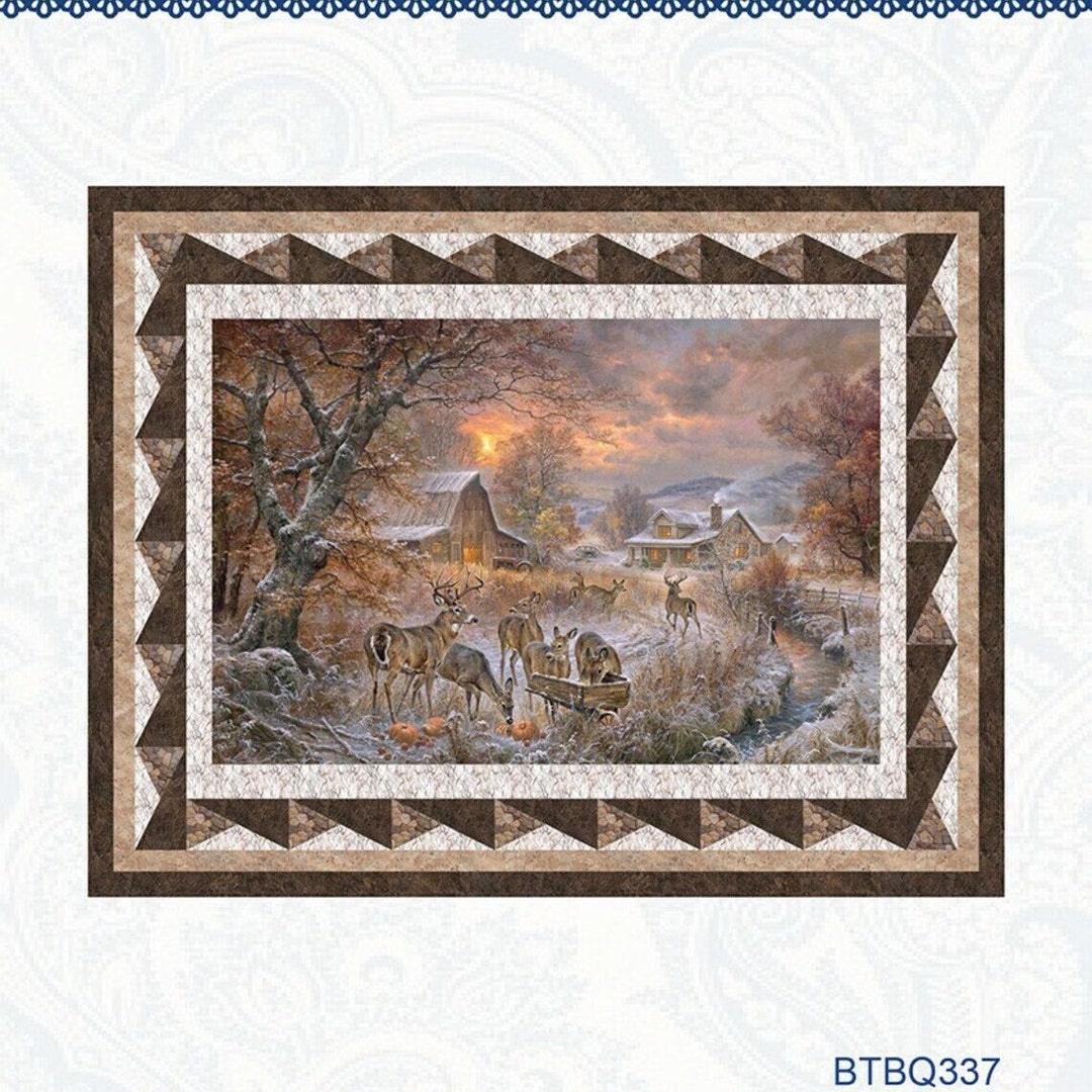 Vintage Frame Quilt Kit - Bound to Be Quilting Pattern - First Frost ...