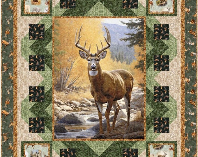 Forest Denizen Quilt Kit-features Buck Wild Collection by QT Fabrics ...