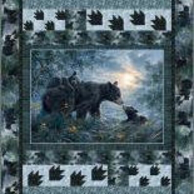 Moonlight Bears Quilt Kit Northcott Fabrics 54 X 70 - Etsy