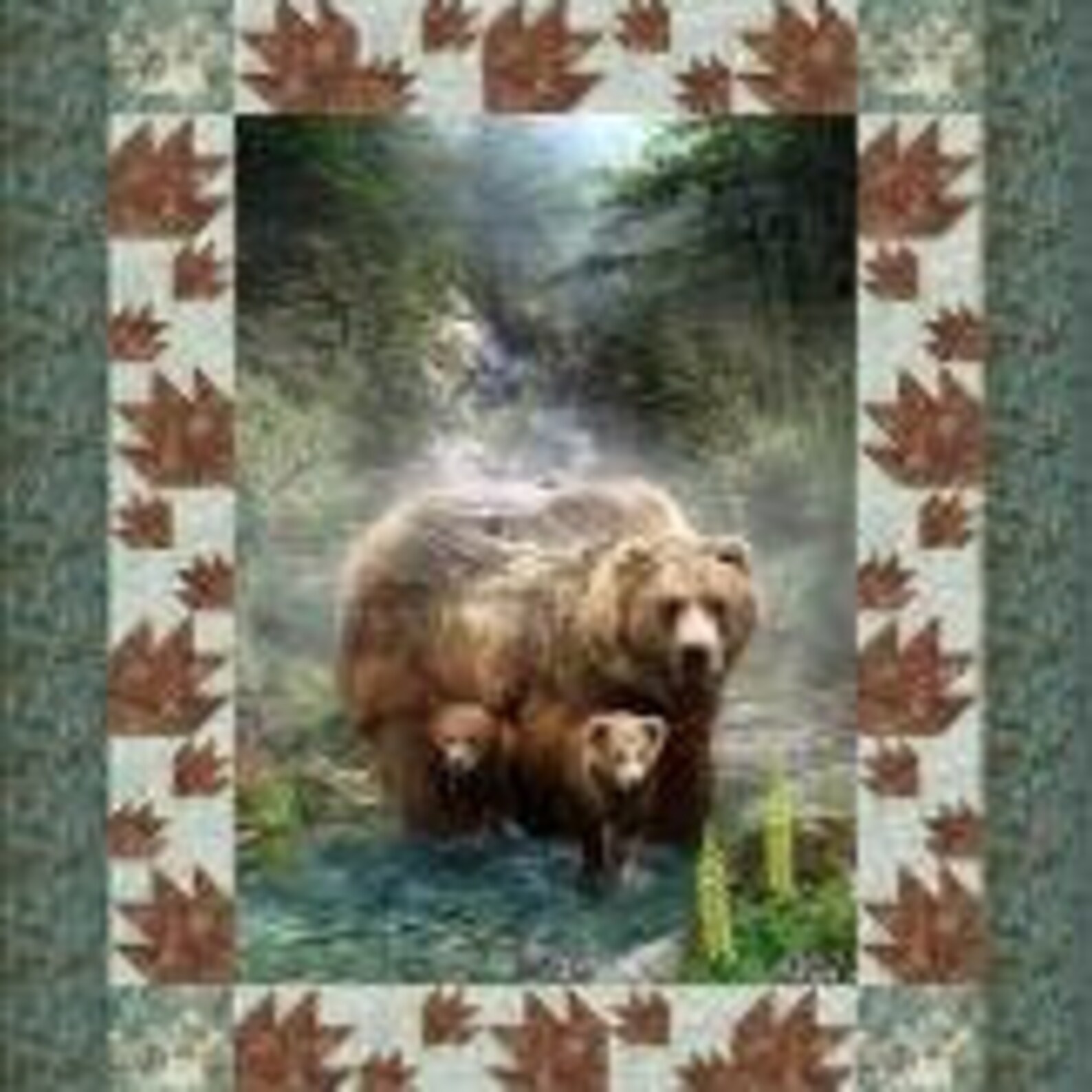 Bears and Paws Quilt Kit - Hoffman Fabrics - 52" X 64" - Etsy