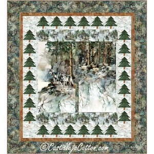 Lone Wolves Queen Quilt Kit - Northcott Fabric - 82" X 90" - Etsy