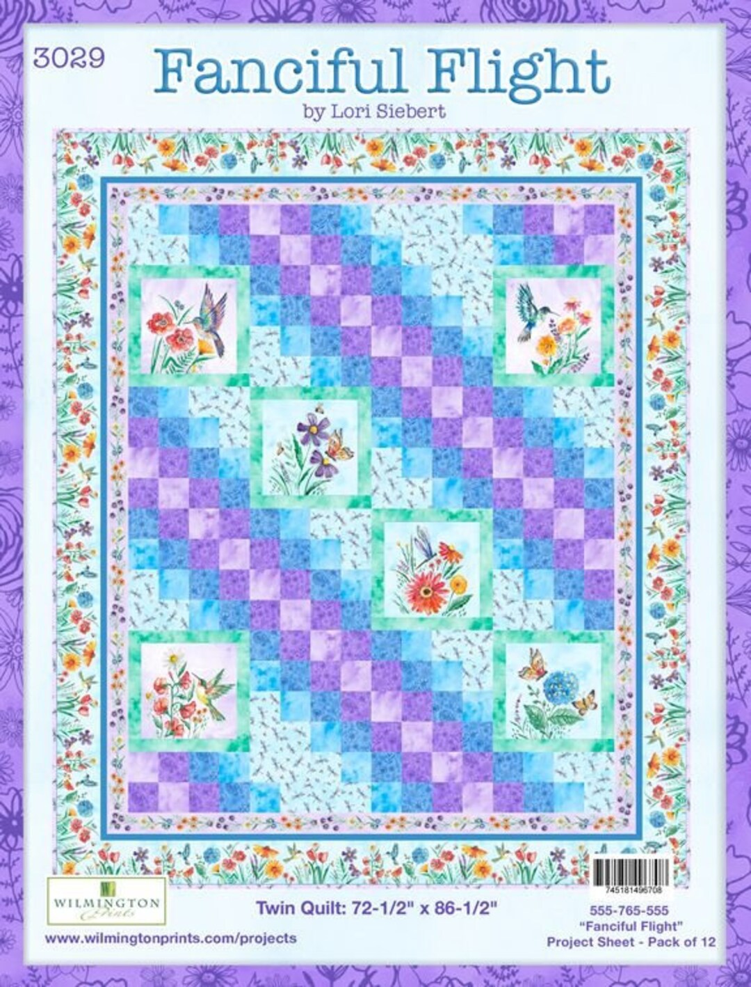 Fanciful Flight Quilt Kit - Twin Size - by Lori Siebert for Wilmington ...