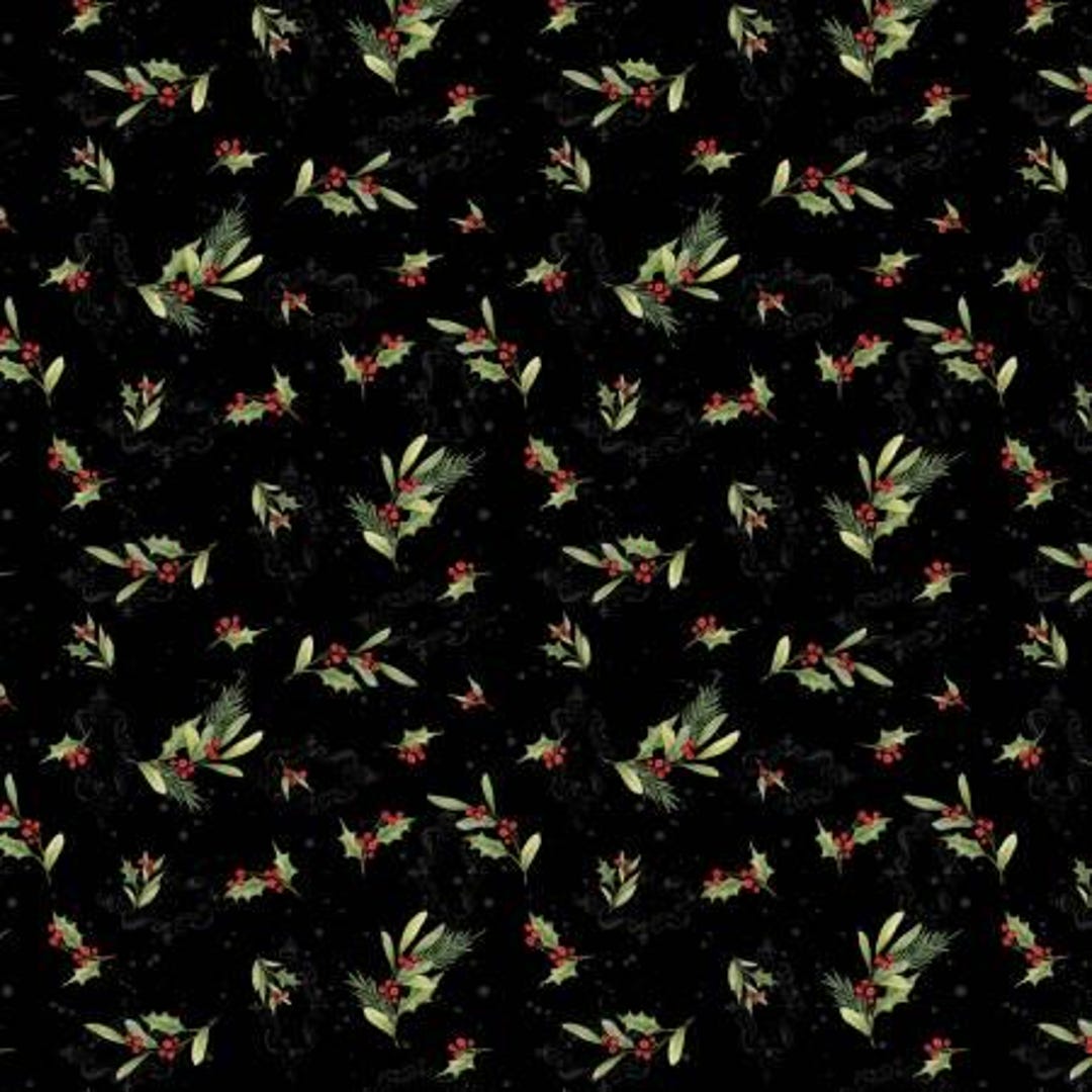 Medley in Red - 39739 937 - "black Holly Toss" - by Susan Winget for ...