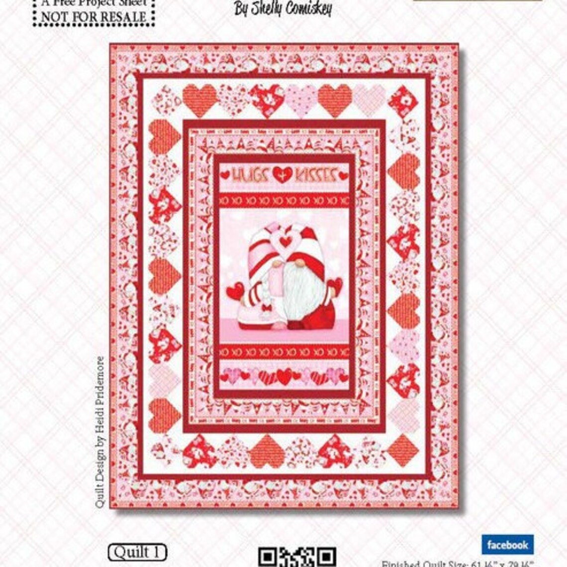 Gnomie Love Quilt Kit - Henry Glass Fabric by Shelly Comiskey - 61.5" X ...